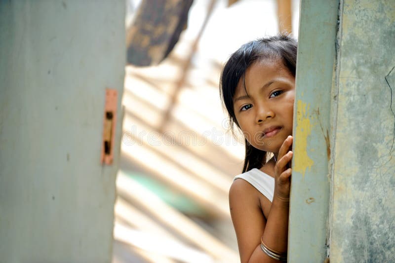 Poverty Child stock image. Image of alone, girl, portrait - 13168459