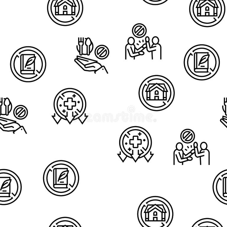 Poverty Destitution Vector Seamless Pattern Stock Vector - Illustration ...