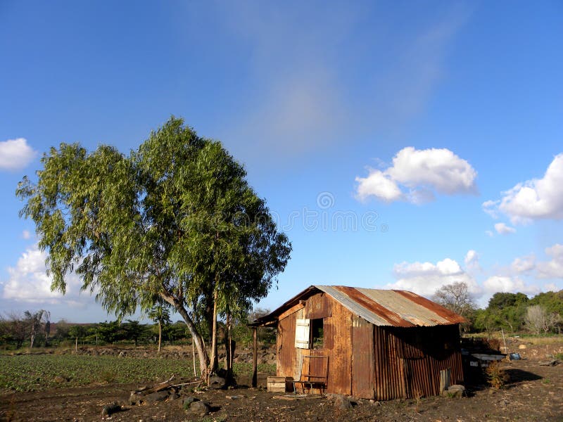 Poverty House In A Beautiful Landscape Stock Photo - Image of poverty ...