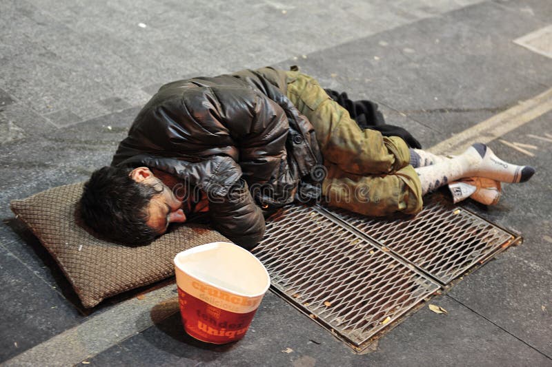 Poverty in Madrid Spain. editorial photo. Image of rich - 28927591