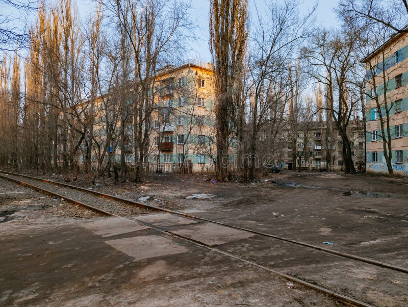 Poverty Slum Part of Voronezh Russia Stock Photo - Image of house, slum ...