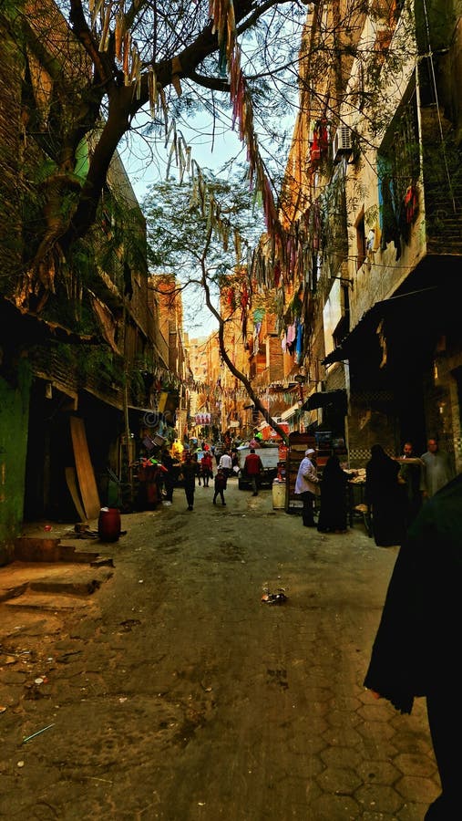 Cairo, Egypt - 25 12 2023: Poverty on Streets of Cairo Egypt. Garbage ...