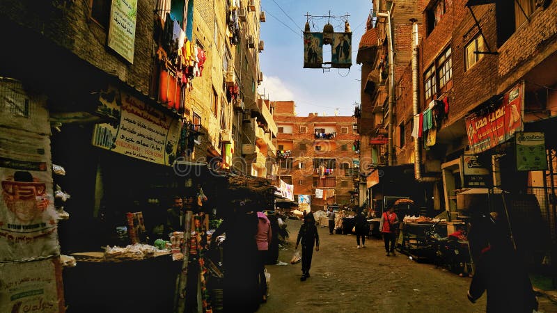 Cairo, Egypt - 25 12 2023: Poverty on Streets of Cairo Egypt. Garbage ...