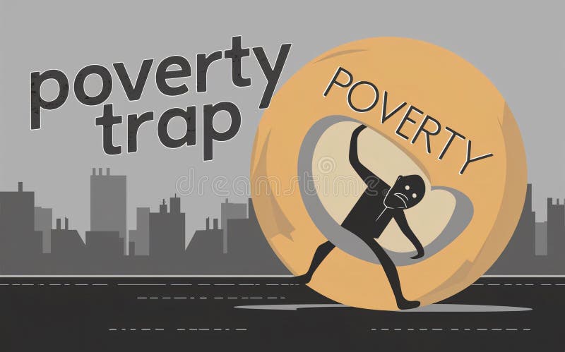 Poverty Trap stock image. Image of trap, intergenerational - 317747275