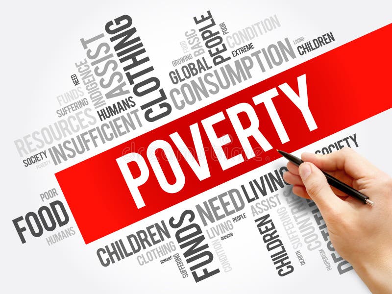 Poverty Word Made with Alphabet Letters Soup Pasta. Stock Photo - Image ...