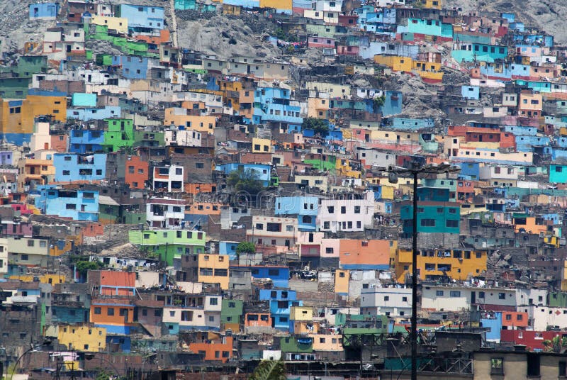 Poverty zones of Lima stock photo. Image of problems, crowded - 7547776