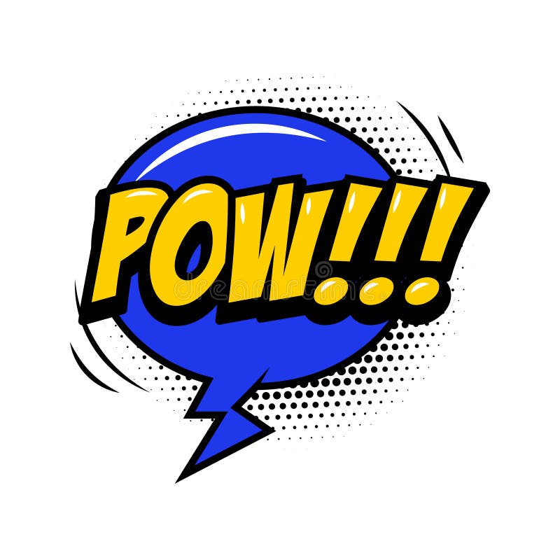POW!!! Comic Style Phrase with Speech Bubble. Stock Vector ...