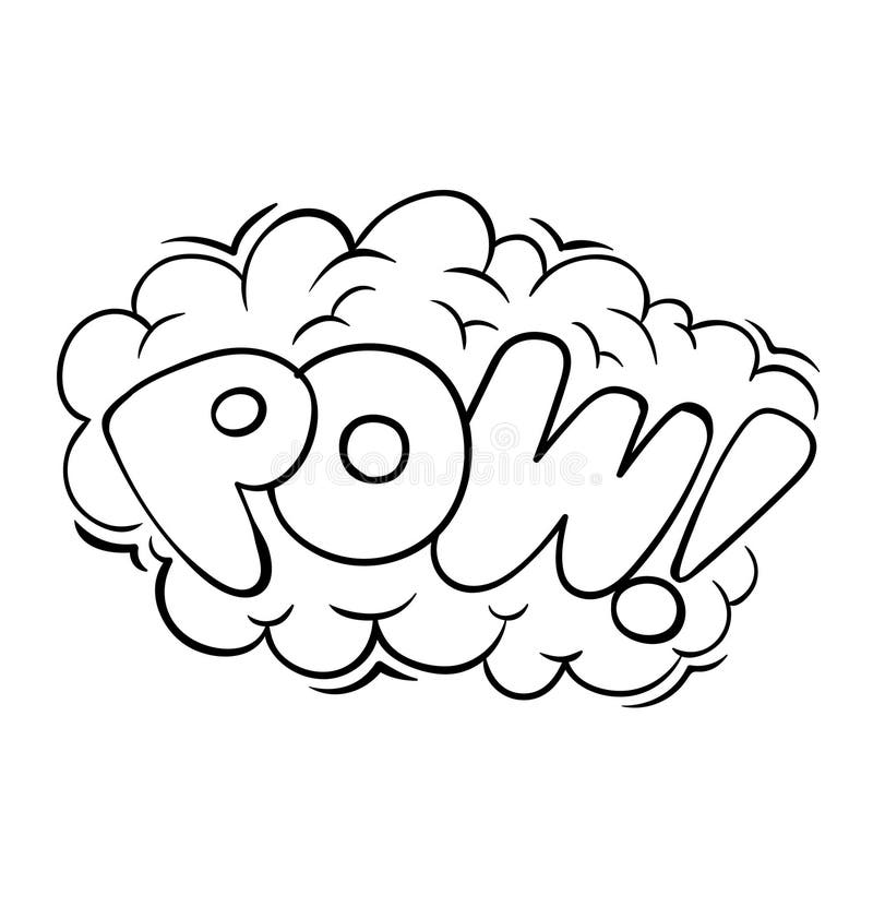 Pow Clip Art Black And White