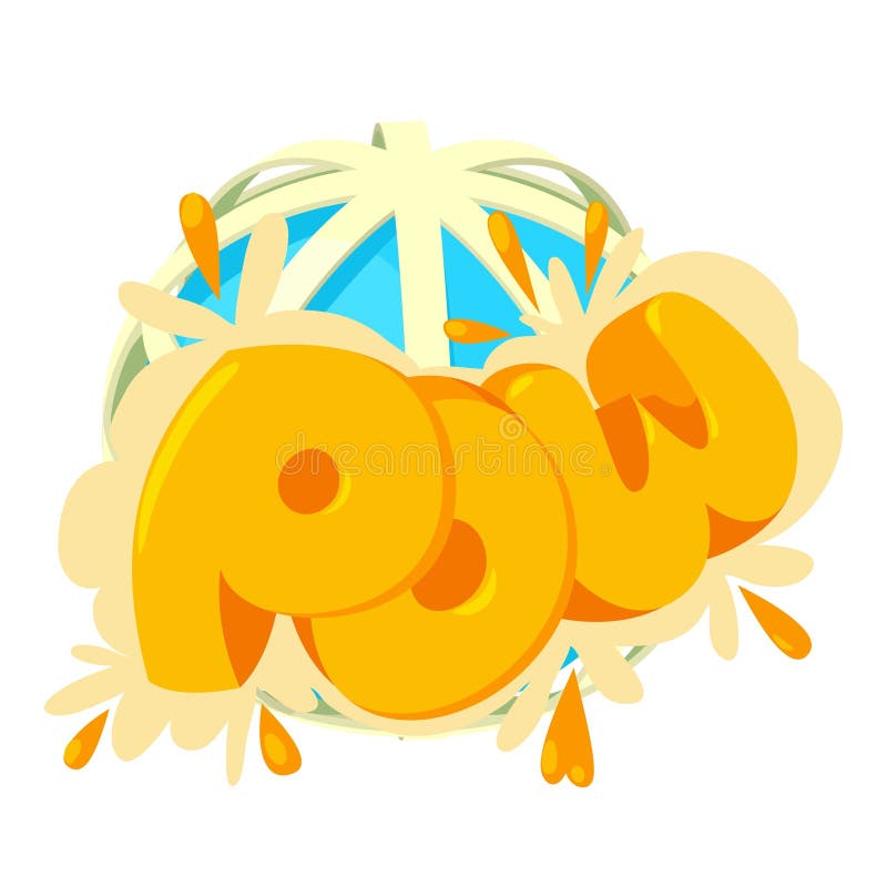 Pow Icon Isometric Vector. Planet Grid and Pow Inscription Speech ...