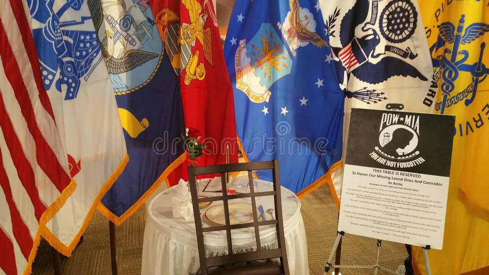 POW table setting editorial image. Image of servicemembers - 81208330