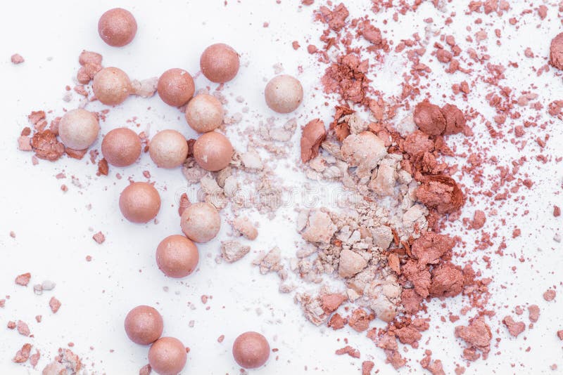 Powder in the Balls with a Radiant Effect on the Background of the Set ...