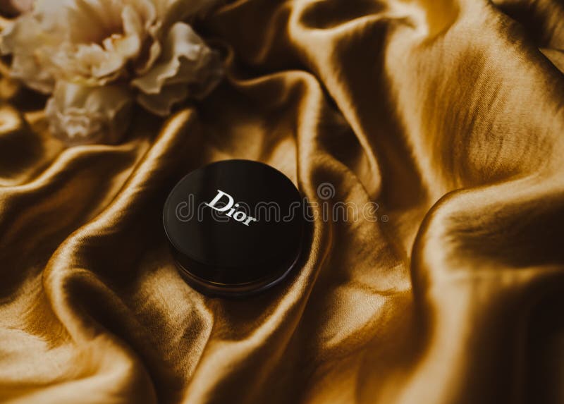 Powder in a Black Box from Dior with Logo Editorial Image - Image of ...