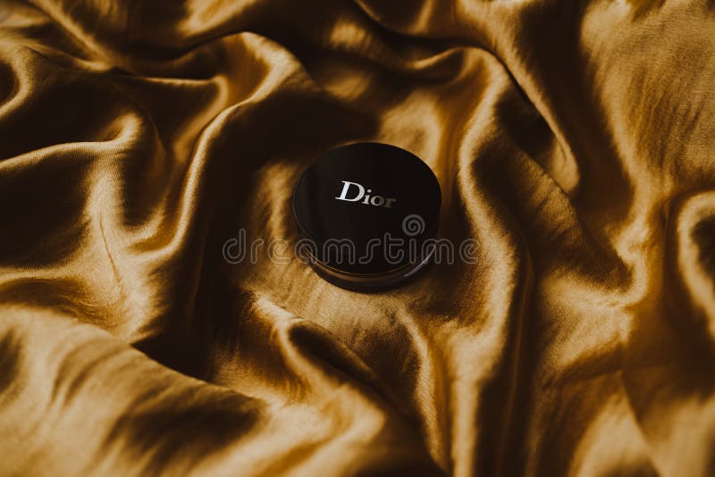 Powder in a Black Box from Dior with Logo Editorial Photography - Image ...
