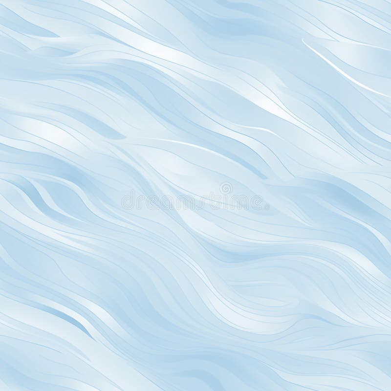 Powder Blue Waves Seamless Pattern Soft Pastel Wallpaper Stock ...