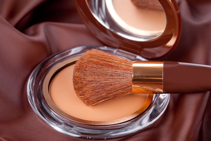 Powder and Brush stock image. Image of complexion, powder - 31371863
