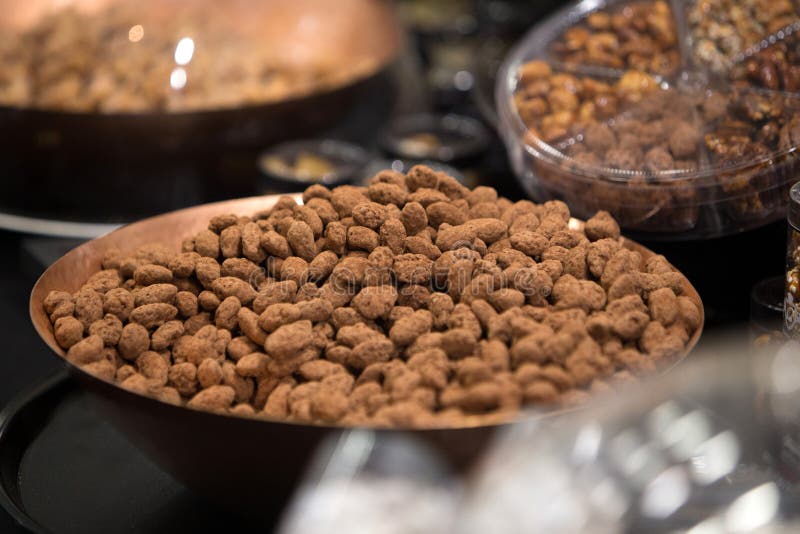 Powder Coated Nuts stock image. Image of group, chocolate - 120616501