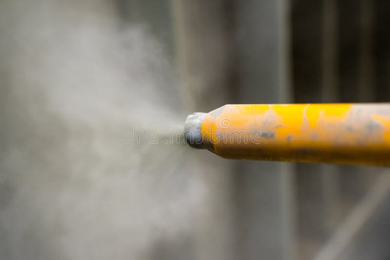 Powder coating gun tip stock image. Image of electrostatic - 262419493