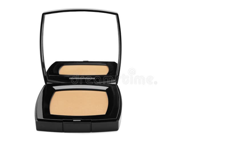 Powder compact stock photo. Image of white, black, foundation - 12008376