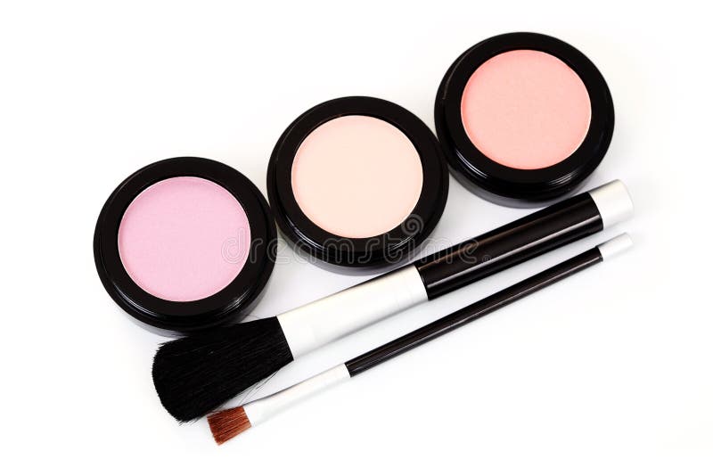 Powder compact stock image. Image of bronze, brush, applicator - 13645265