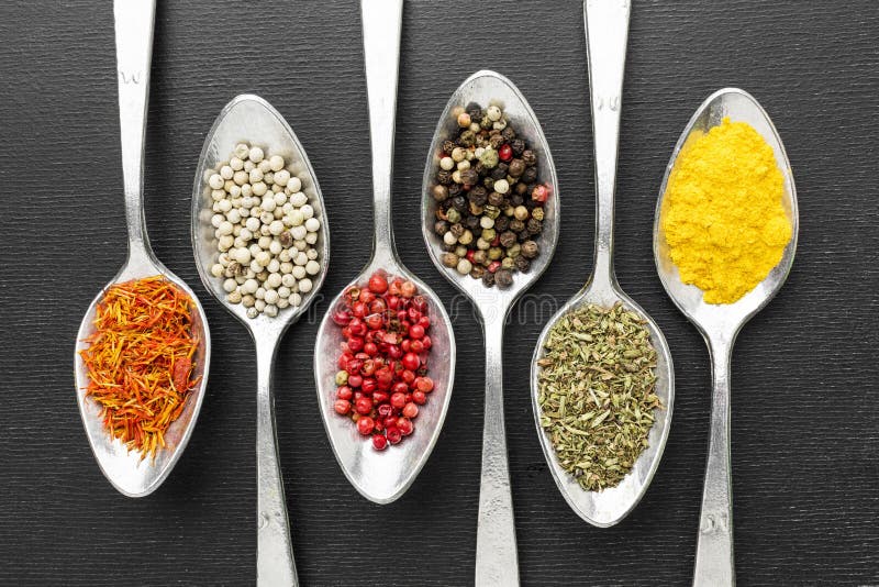 Powder Condiments for Cooking Frame Photo Stock Photo - Image of leaf ...