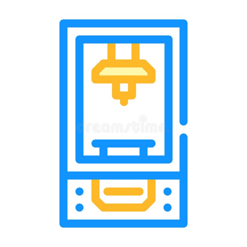 Powder for 3d Printer Color Icon Vector Illustration Stock Vector ...