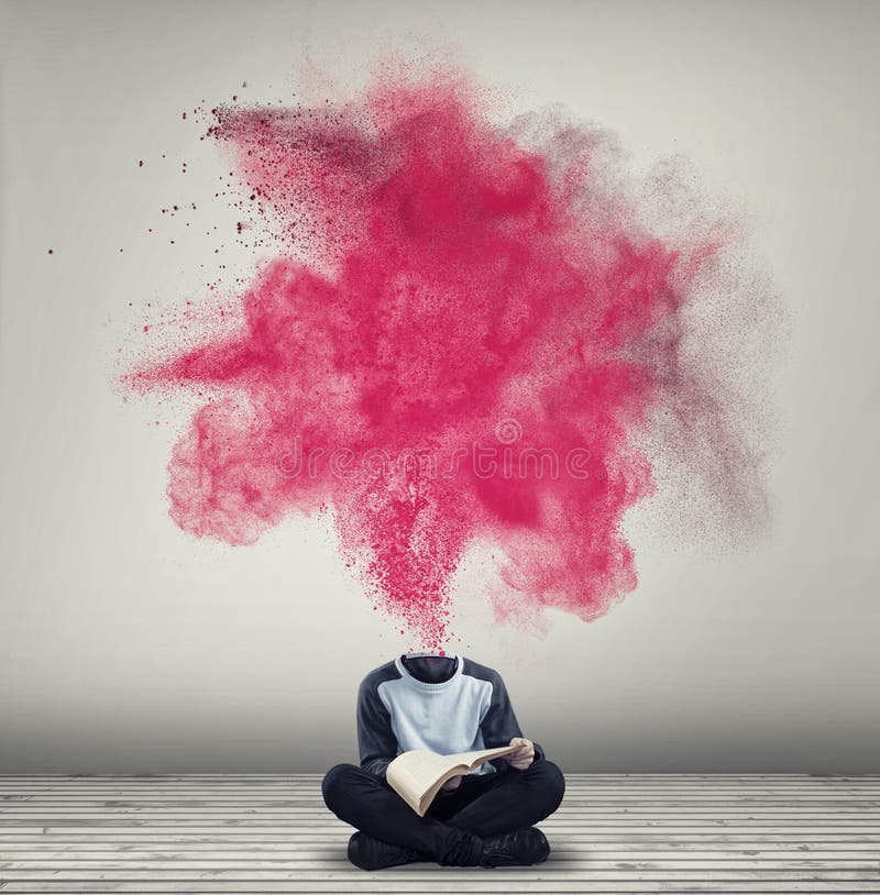 Powder Explosion. Creative Person Concept Stock Photo - Image of ...