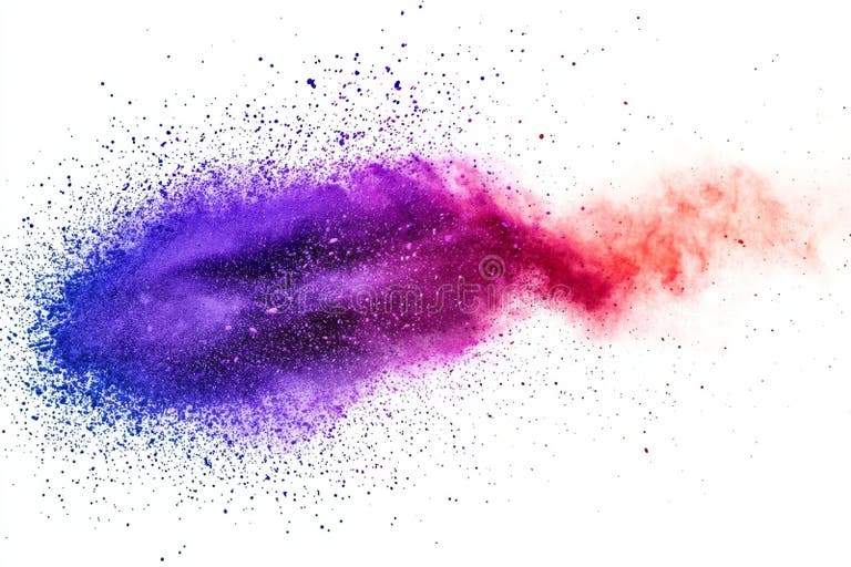 Powder Explosion Splashed with Freeze on Background. Abstract Color ...