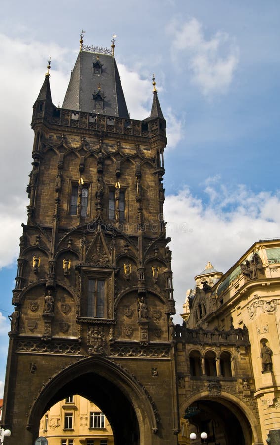 Powder Gate stock photo. Image of czech, historic, powder - 29427988