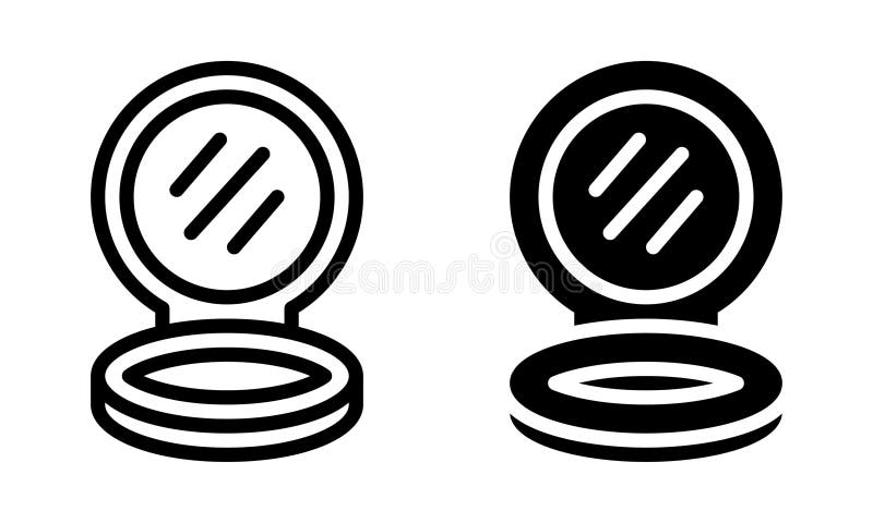 Powder Icon with Outline and Glyph Style. Stock Vector - Illustration ...