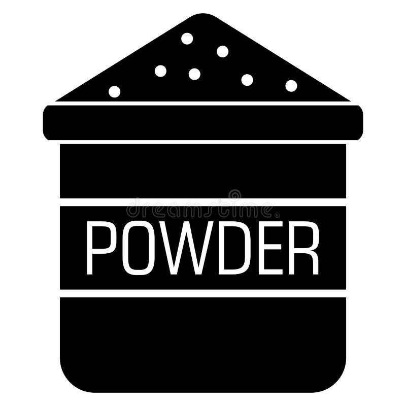 Powder icon vector stock vector. Illustration of linear - 283645535