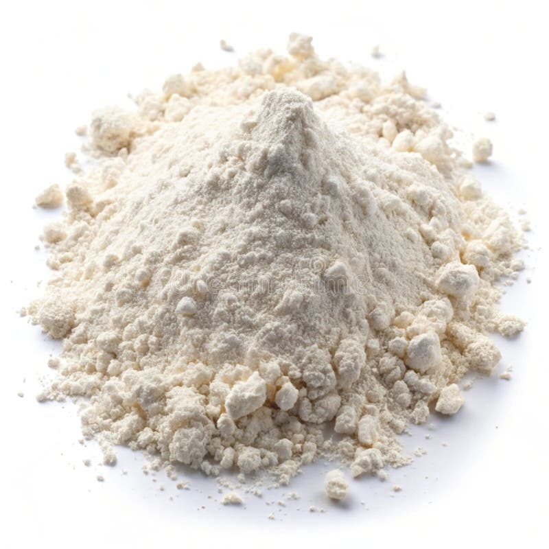 Powder Isolated on White Background Stock Image - Image of granular ...