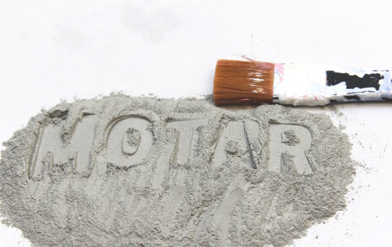 Powder of Plaster or Repair Mortar Construction Material Close-up ...