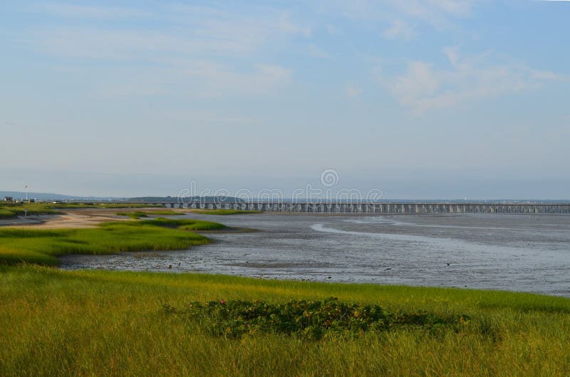Powder Point Bridge in Duxbury Stock Photo - Image of south ...