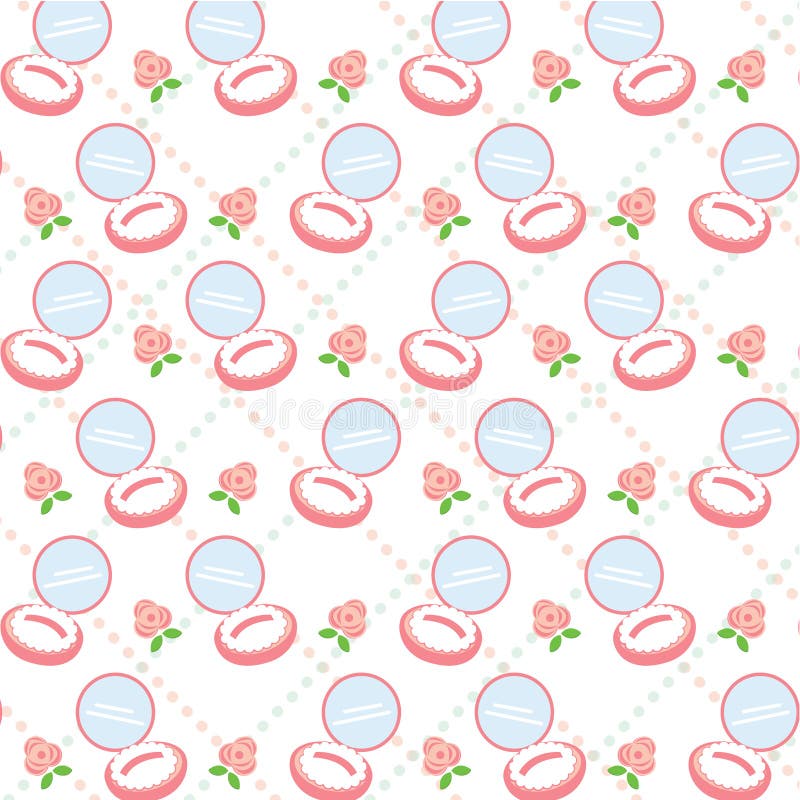 Powder Puff Pattern. Vector Illustration Decorative Design Stock Vector ...
