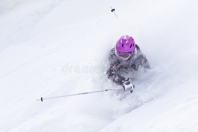 Powder riding stock image. Image of alpine, riding, moving - 8127611