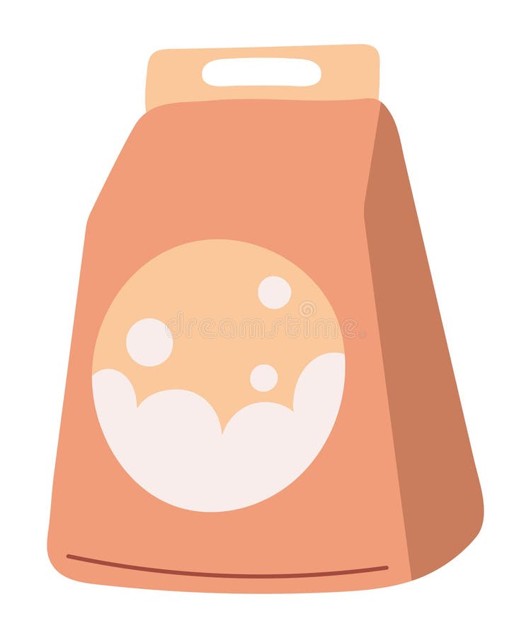 Powder soap pack laundry stock vector. Illustration of icon - 258207599