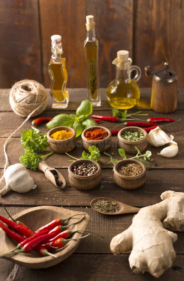 Powder spices stock photo. Image of background, leaves - 66149324