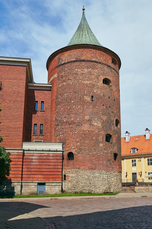 Powder tower in Riga stock image. Image of trailer, hatchway - 33479385