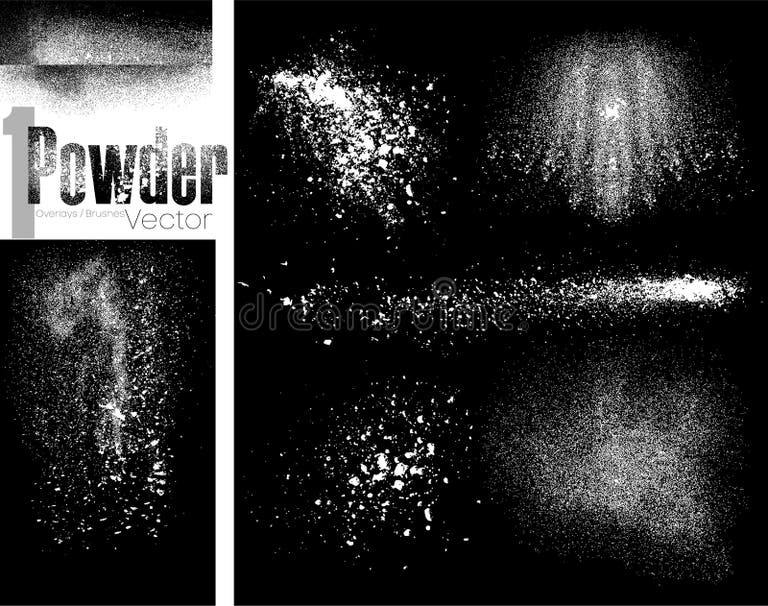 Powder Vector Brushes Overlays Stock Illustrations – 2 Powder Vector ...