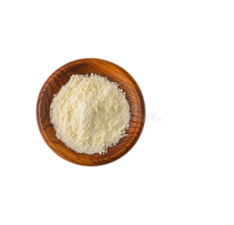 Powdered Milk with Nutrients in the Bowl Stock Photo - Image of fresh ...