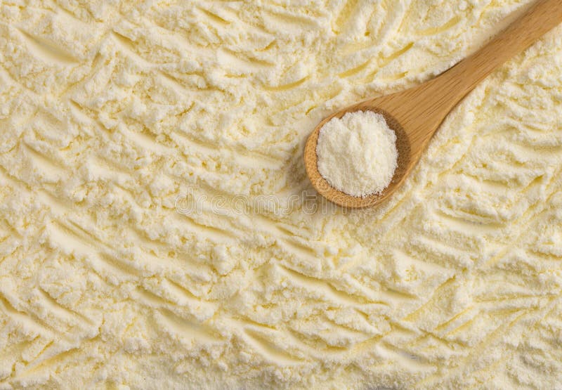 Powdered or Dehydrated Milk in the Spoon Stock Image - Image of growth ...