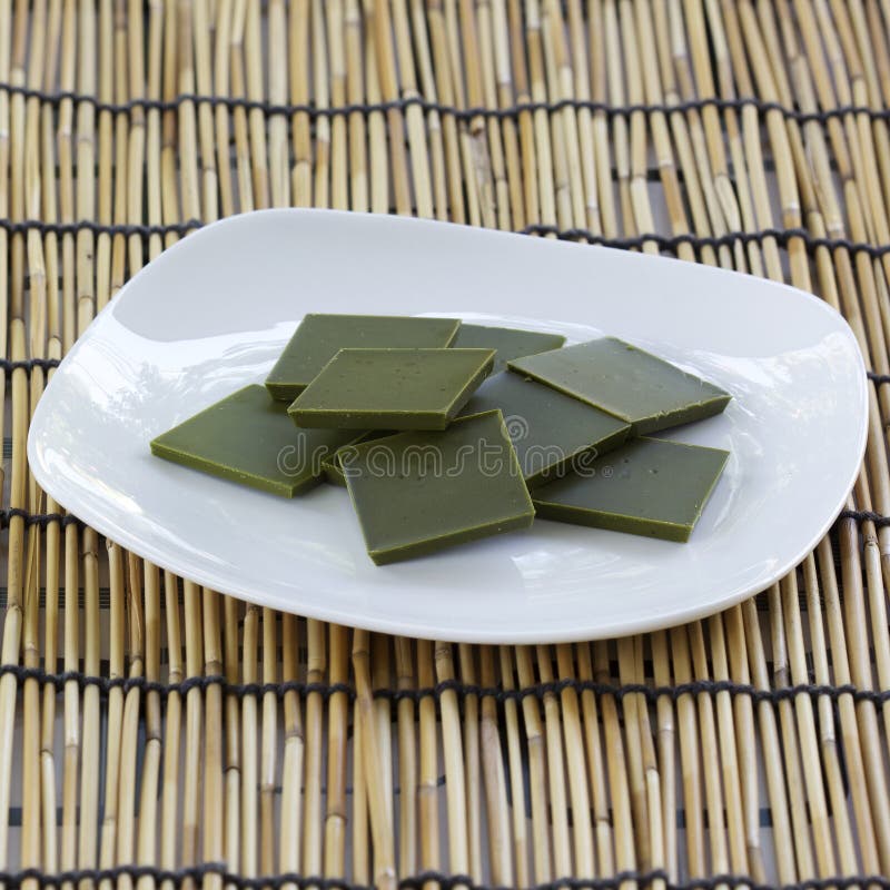 Powdered Green Tea Chocolate Stock Photo - Image of japanese, cream ...