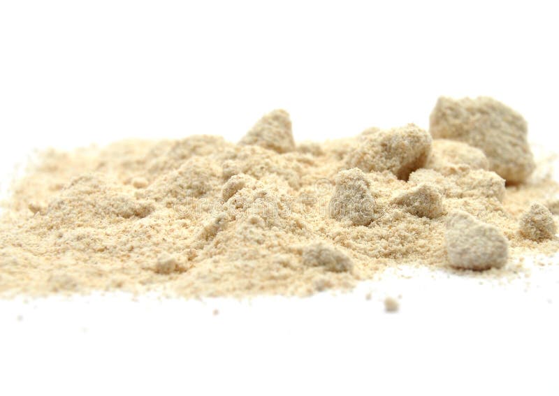 Powdered hazelnuts stock image. Image of isolated, macro - 17797727