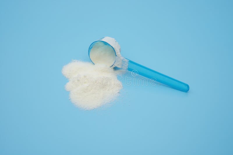 Powdered Milk, Baby Formula with Spoon Infant Formula in Can and Bottle ...