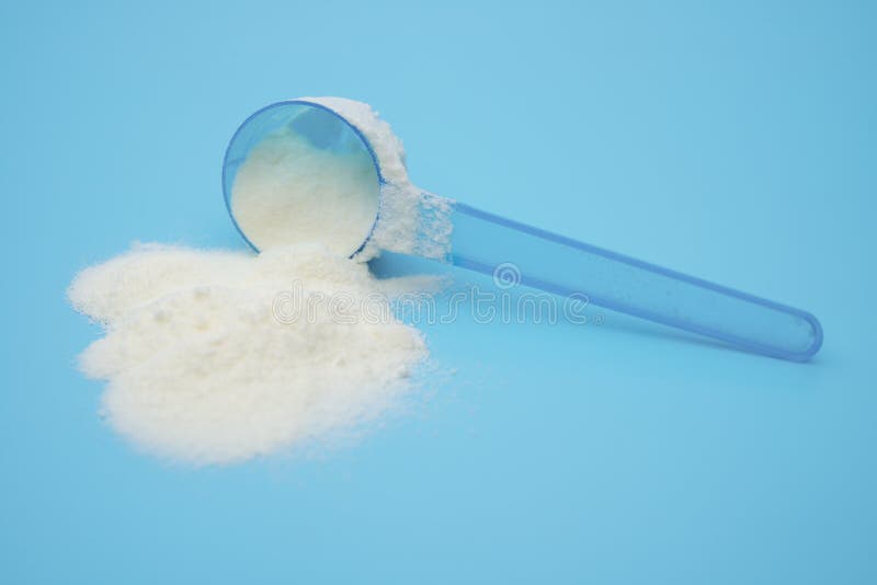 Powdered Milk, Baby Formula with Spoon Infant Formula in Can and Bottle ...