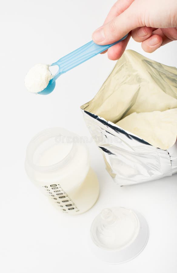 Powdered milk with spoon stock photo. Image of milk, drink - 65180642