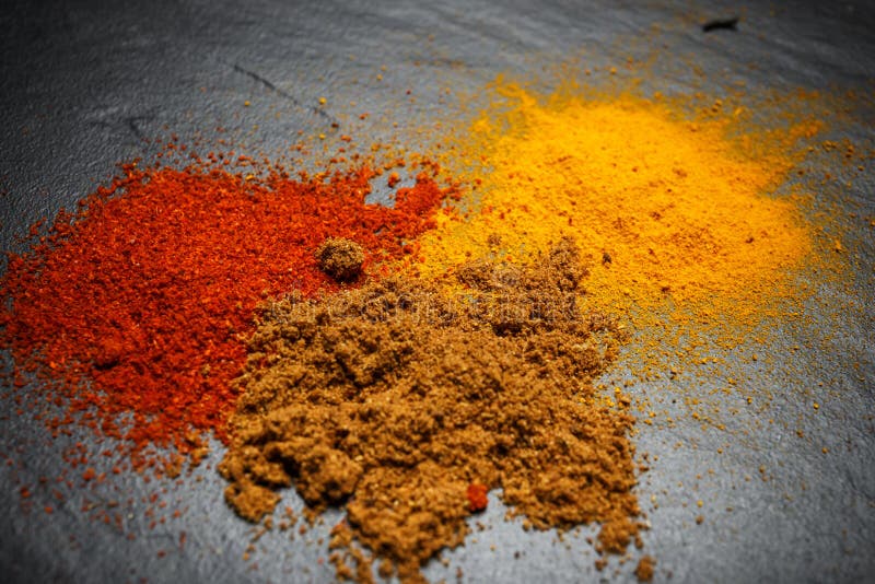 Powdered spices stock image. Image of colorful, aromatic - 80102559