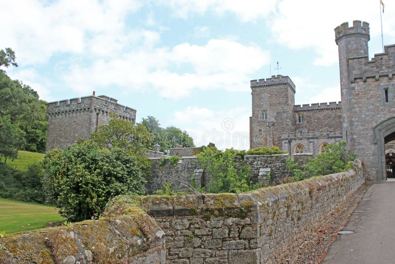 Powderham Castle, Devon stock photo. Image of home, architecture ...