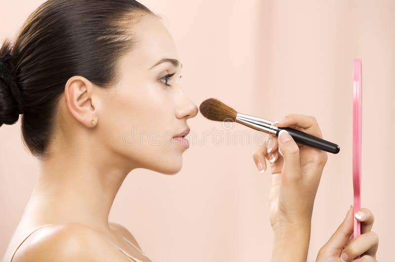 Powdering stock photo. Image of care, mirror, harmony - 10135078