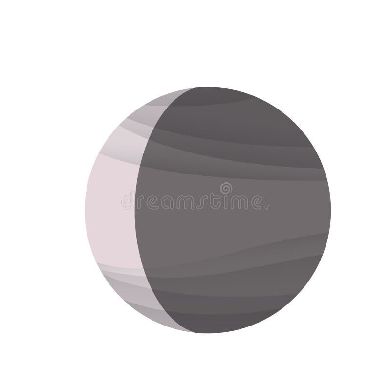 Powdery Pink Moon Icons, Phases of the Moon Stock Illustration ...